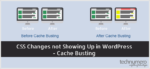CSS Changes not Showing Up in WordPress - Cache Busting CSS