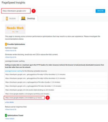 How to Leverage Browser Caching Google Analytics | TechNumero