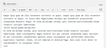 How to Disable WordPress Visual Editor on Individual Posts and Pages