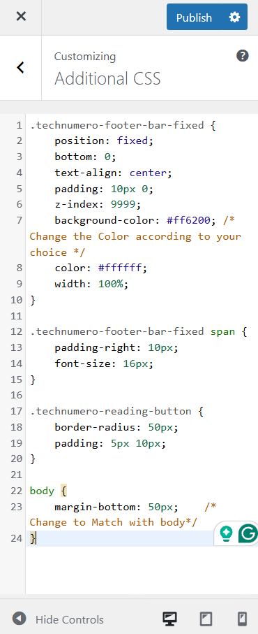 How to Create a Sticky Floating Footer Bar in GeneratePress
